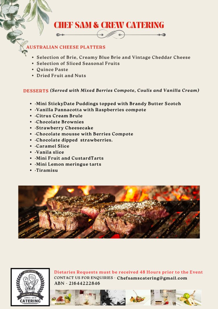 BBQ Buffet – Chef Sam & Crew Catering