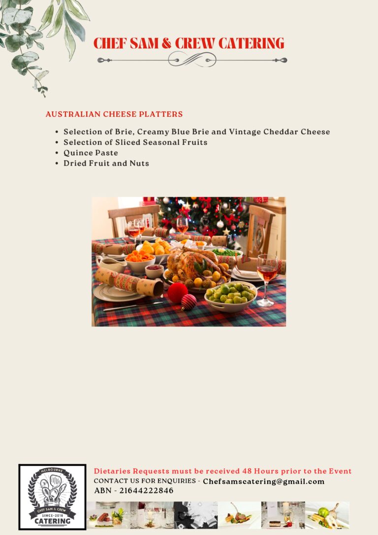 Hot Chritmas Buffet – Chef Sam & Crew Catering